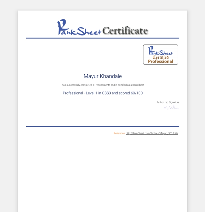 Mayur Khandale Education About 